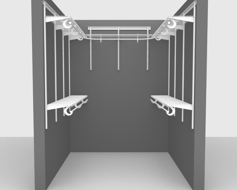 Adjustable ShelfTrack Package 1 - All Purpose Shelving with SuperSlide ...