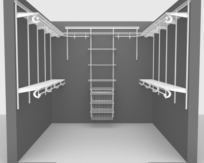 Adjustable ShelfTrack Package 2 - All Purpose Shelving with SuperSlide ...