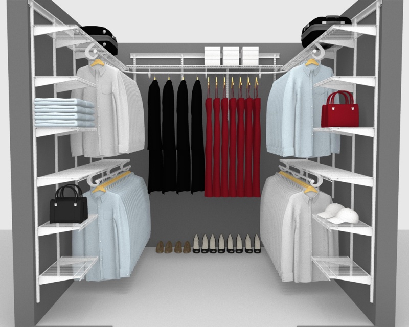 Adjustable ShelfTrack Package 4 - All Purpose Shelving with SuperSlide ...