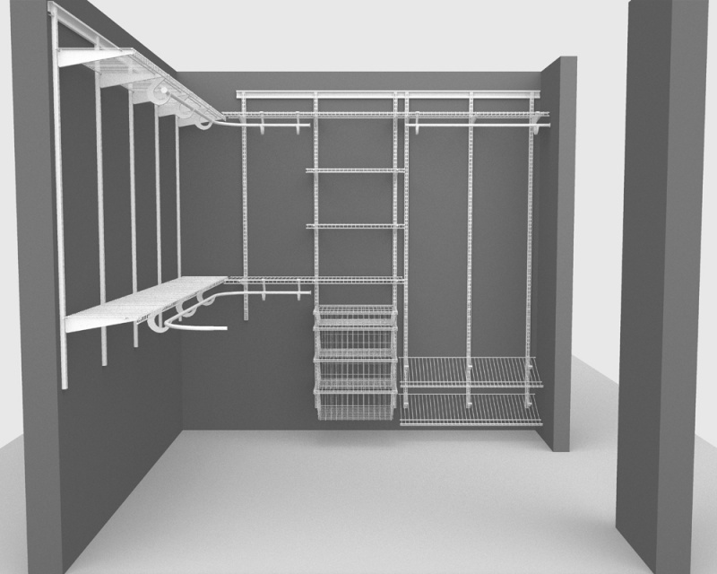 Adjustable ShelfTrack Package 5 - All Purpose Shelving with SuperSlide ...