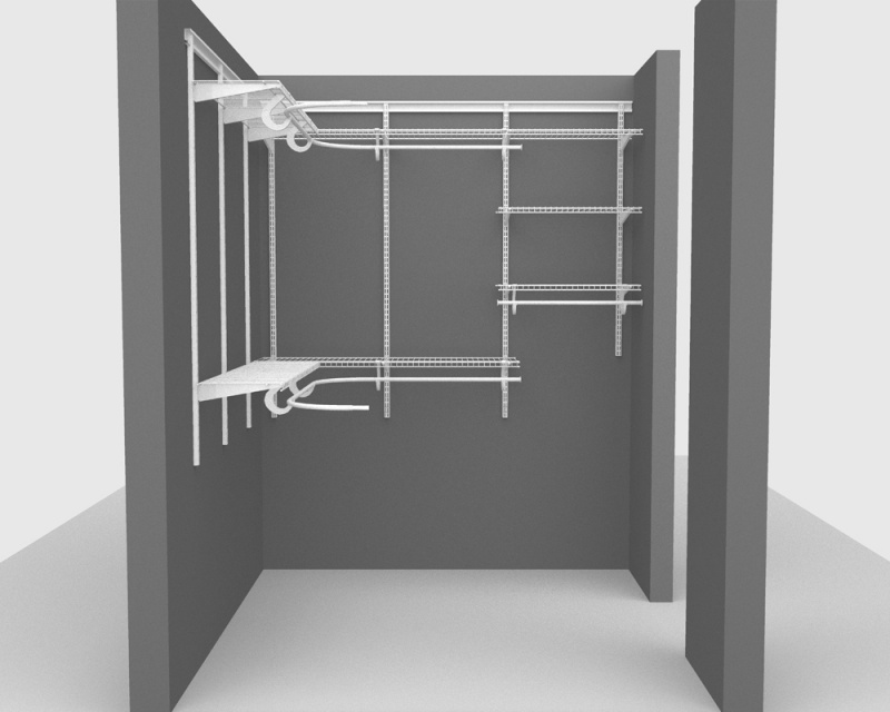 Adjustable ShelfTrack Package 6 - All Purpose Shelving with SuperSlide ...