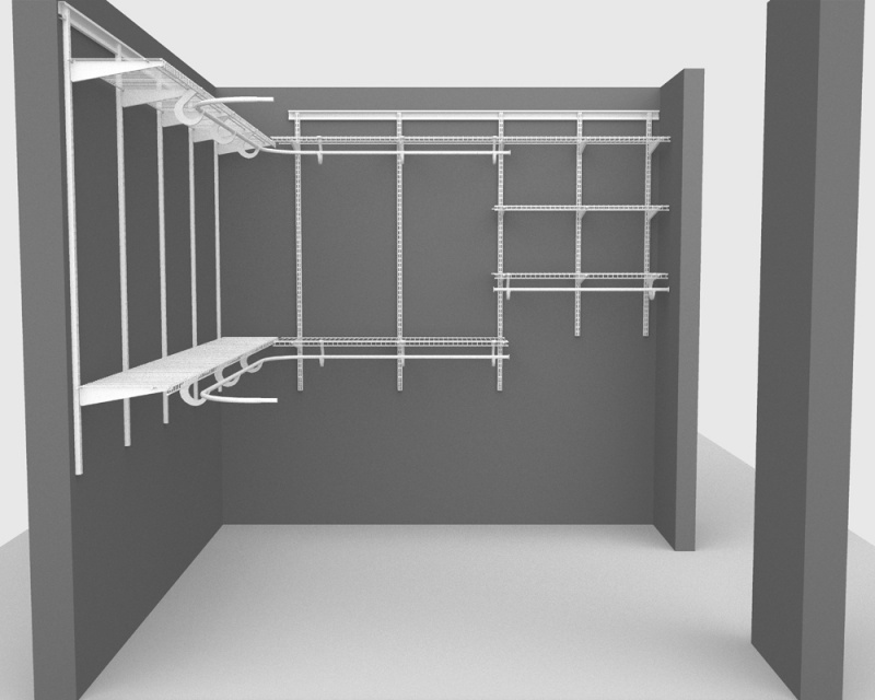 Adjustable ShelfTrack Package 6 - All Purpose Shelving with SuperSlide ...