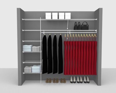 Fixed Mount Package 3 - SuperSlide shelving up to 244cm / 8' wide