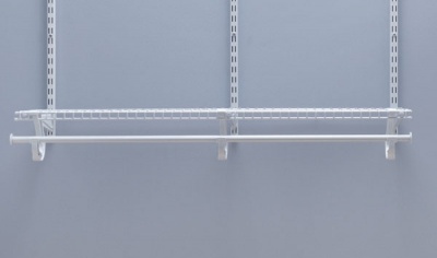 Add On Shelf With Hang Bar for ShelfTrack Organiser Kits