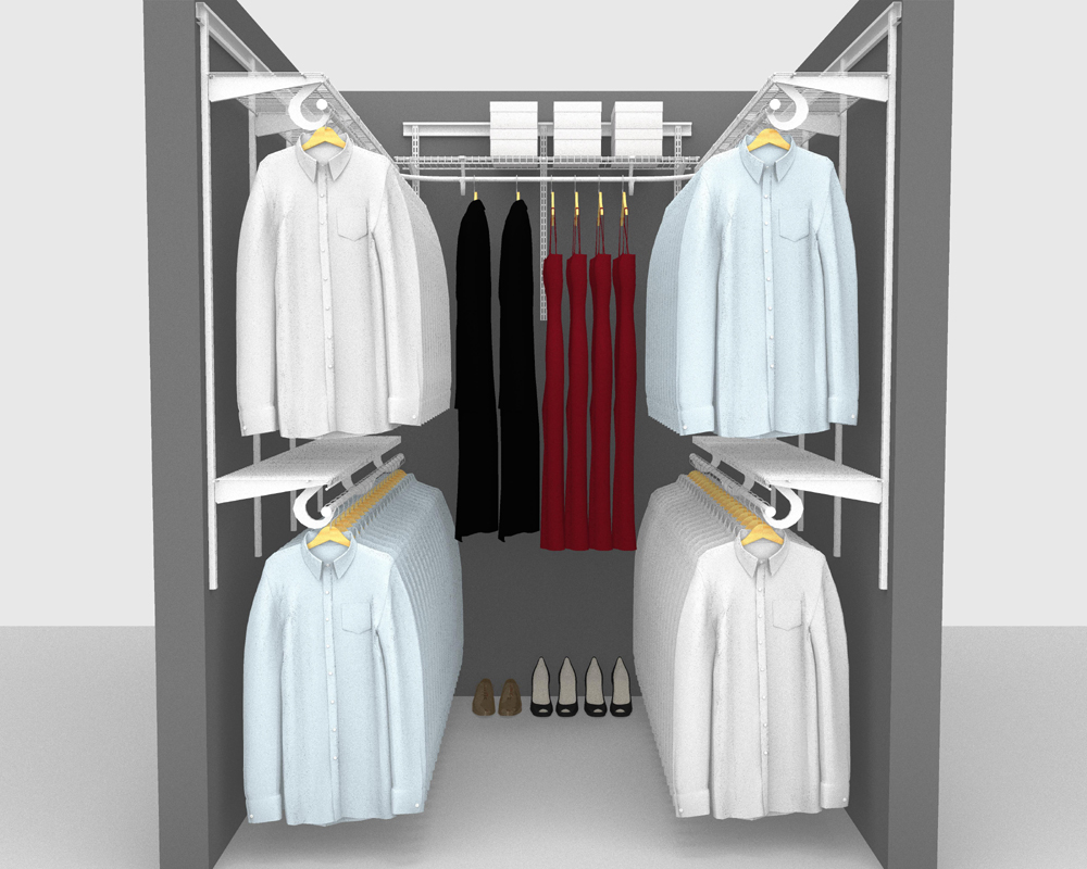 Adjustable ShelfTrack Package 1 - All Purpose Shelving with SuperSlide ...