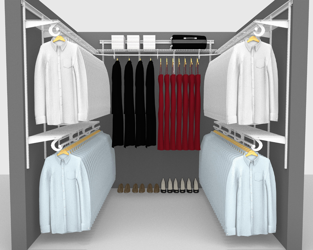 Adjustable ShelfTrack Package 1 - All Purpose Shelving with SuperSlide ...