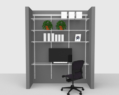 Adjustable Office Package 2 - ShelfTrack with Linen shelving up to 1 ...