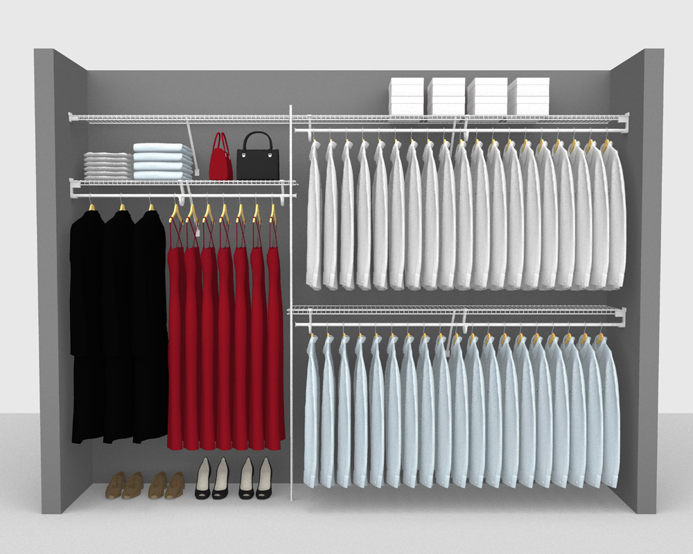Fixed Mount Package 1 - SuperSlide shelving up to 274cm / 9’ wide