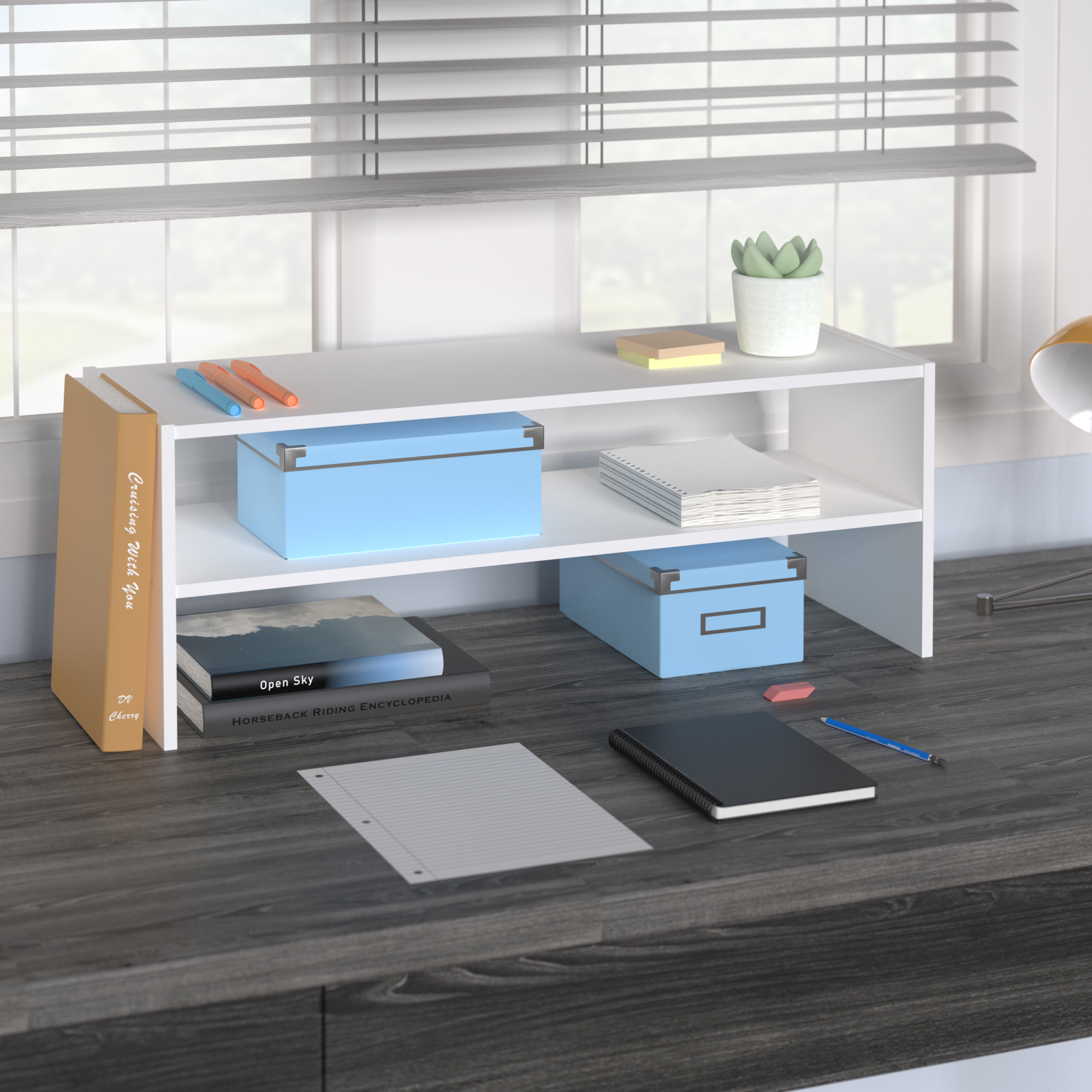 8963 - White 31" Wide Stackable Storage Unit