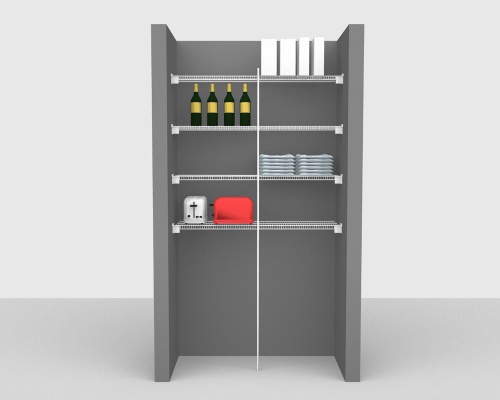 Fixed Mount Package 2 - CloseMesh shelving up to 122cm / 4' wide