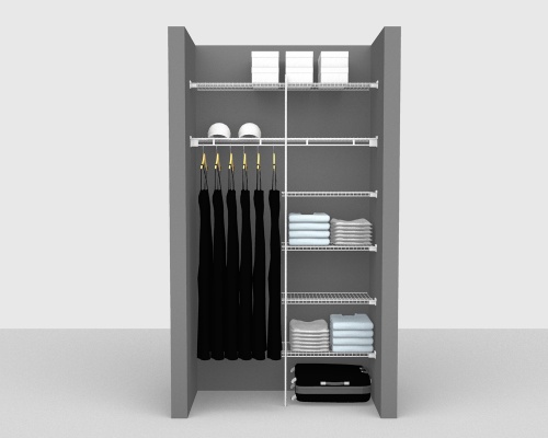 Fixed Mount Package 1 - Linen shelving up to 122cm / 4' wide